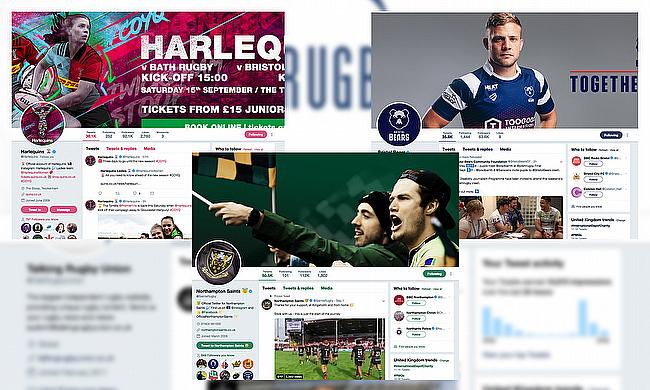 Top three Social Media accounts in Premiership Rugby